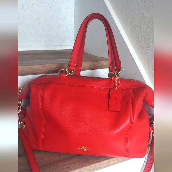 Coach | Bags | Coach Gorgeous Red Tote | Poshmark